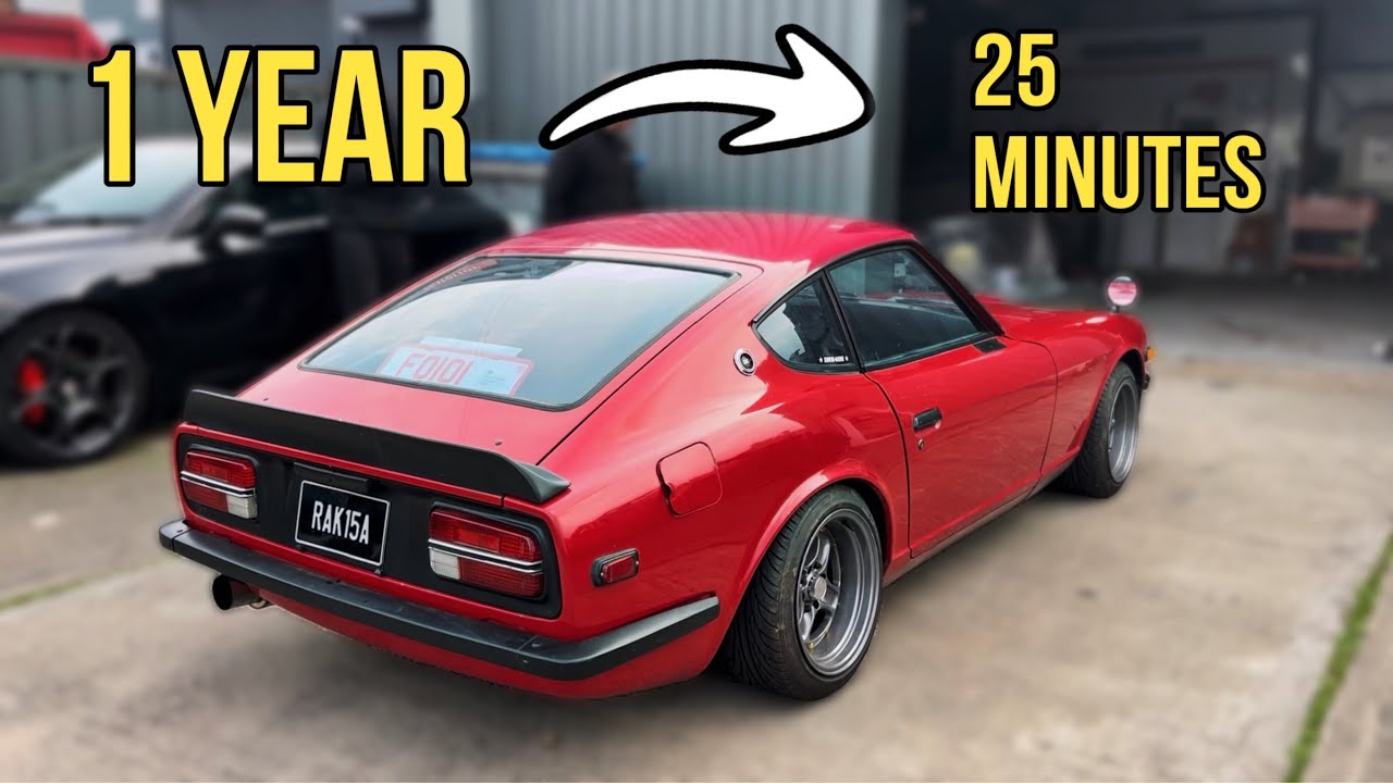 Building a Datsun 240z in 25 minutes! - YouTube
