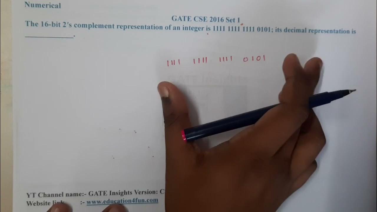 GATE CSE 2016 SET 1 || Digital Electronics || GATE Insights Version: CSE - YouTube