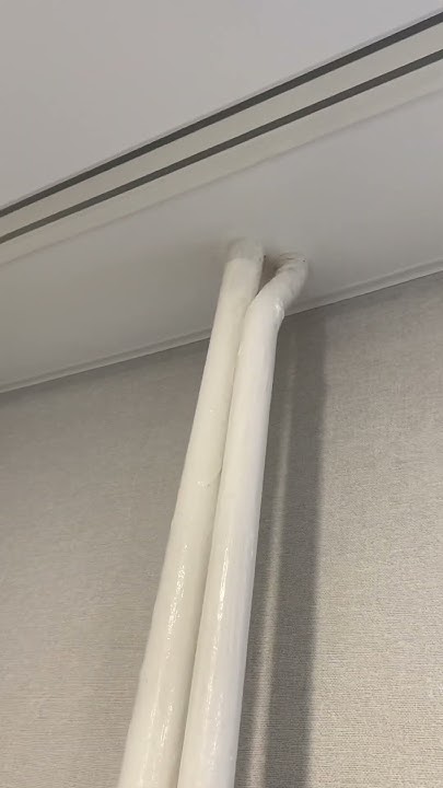 Натяжной потолок 3 трубы карниз пк 15 - YouTube