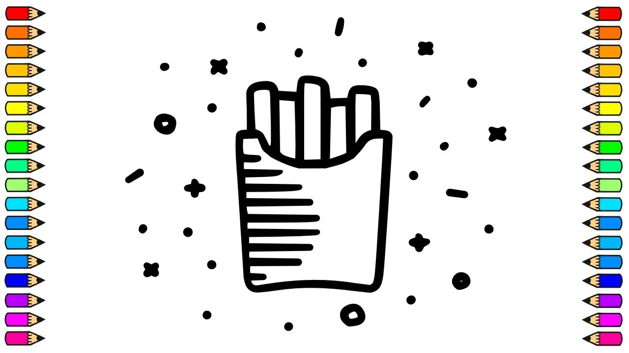 Cómo dibujar PATATAS / Dibujo de PATATAS paso a paso / Dibujos para ...