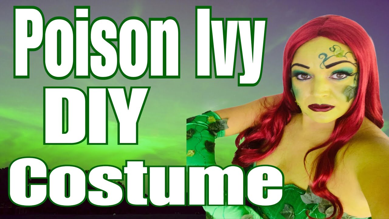 Poison Ivy DIY costume & make up tutorial. This is Cal O'Ween! - YouTube