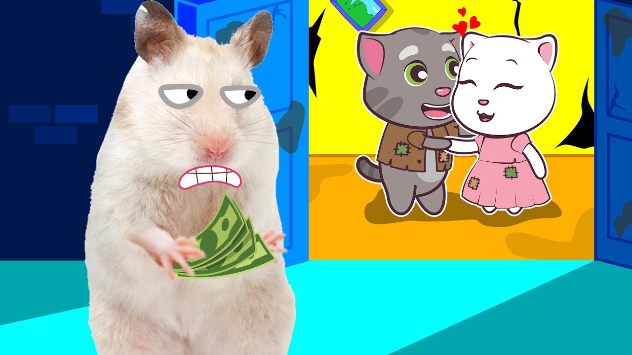 Hamster love Talking Angela! The rich hamster wants to take Talking Tom ...