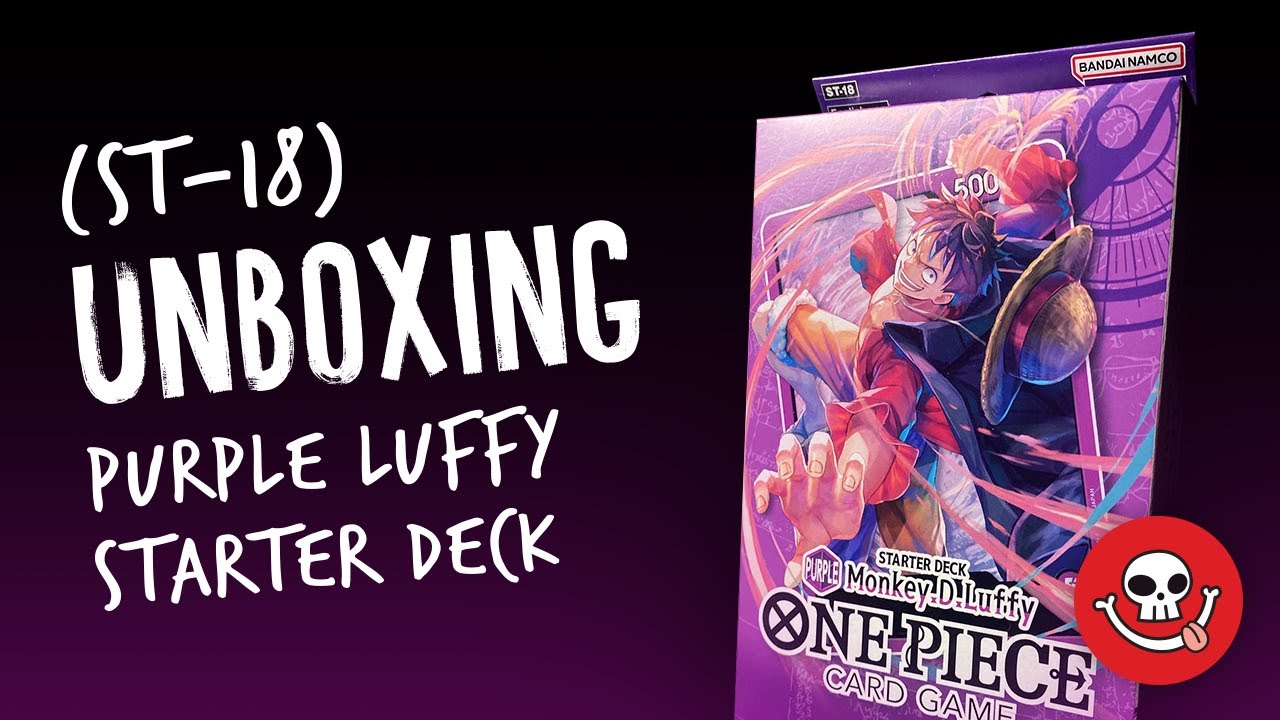 ST-18 One Piece Purple Moneky.D.Luffy Starter Deck Unboxing - YouTube
