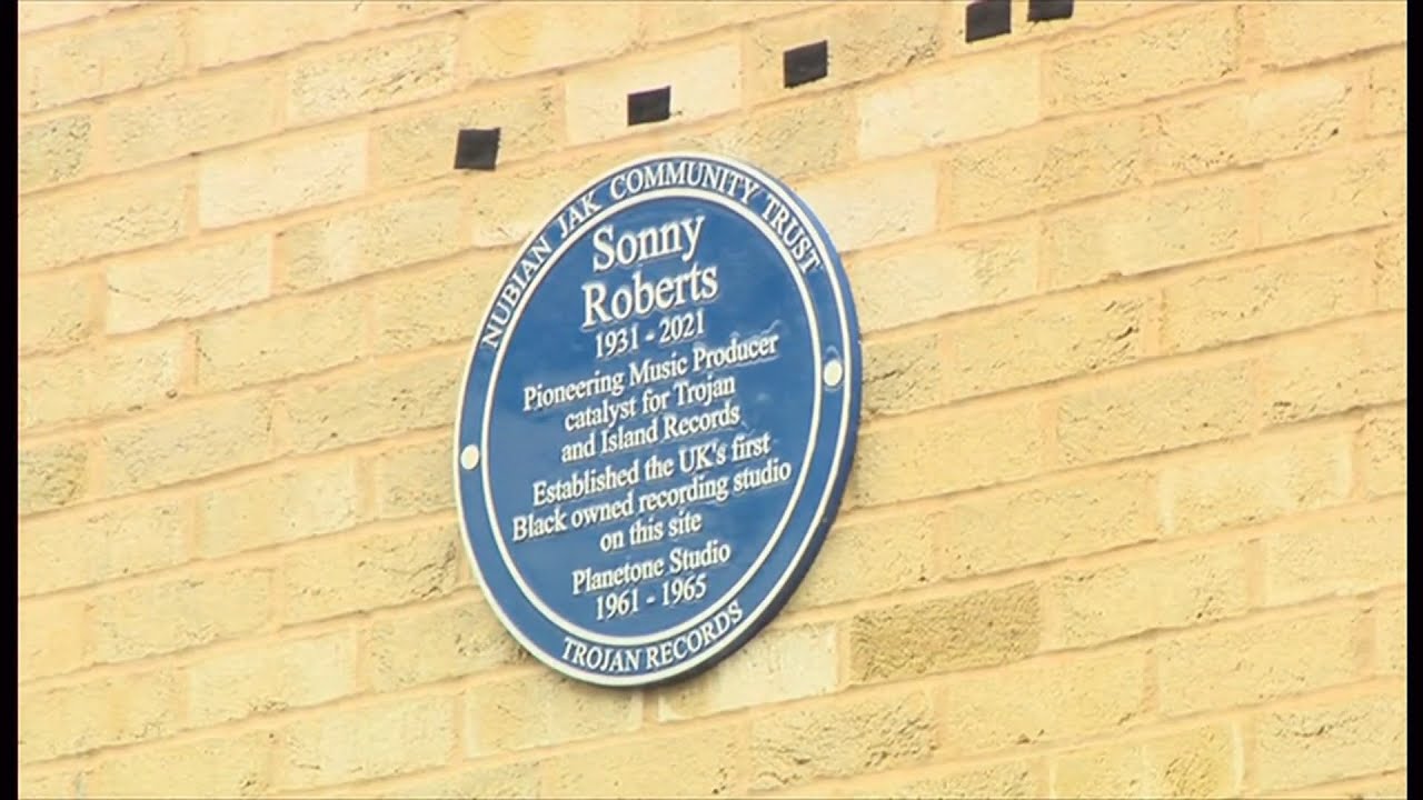 Sonny Roberts honoured with blue plaque in London (UK) - YouTube