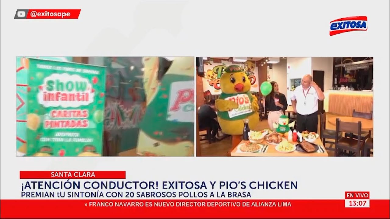 Pio´s Chicken junto a EXITOSA - YouTube