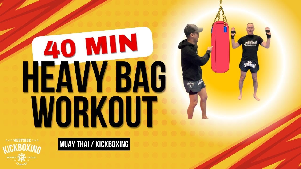 40 Minute Muay Thai / Kickboxing Heavy Bag Workout Vol 2 Ep 3 - YouTube