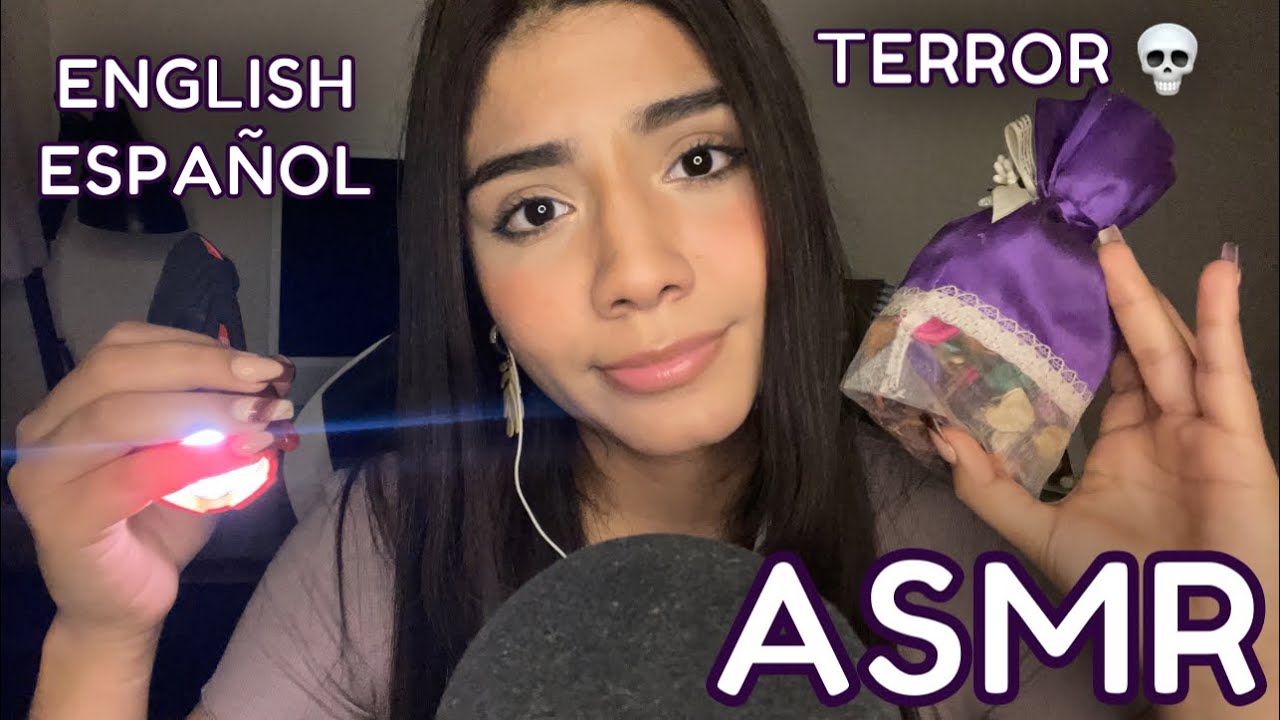 ASMR ESP-ENG / Mouth Sounds + Storytime TERROR + Sigue mis ...
