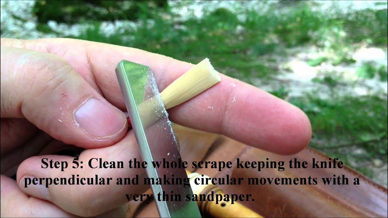 The process of making baroque oboe reeds - YouTube