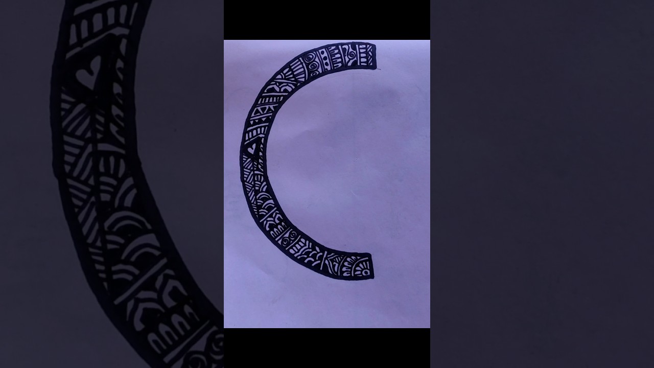 letter "C " mandala art #mandalaart #youtubeshorts - YouTube