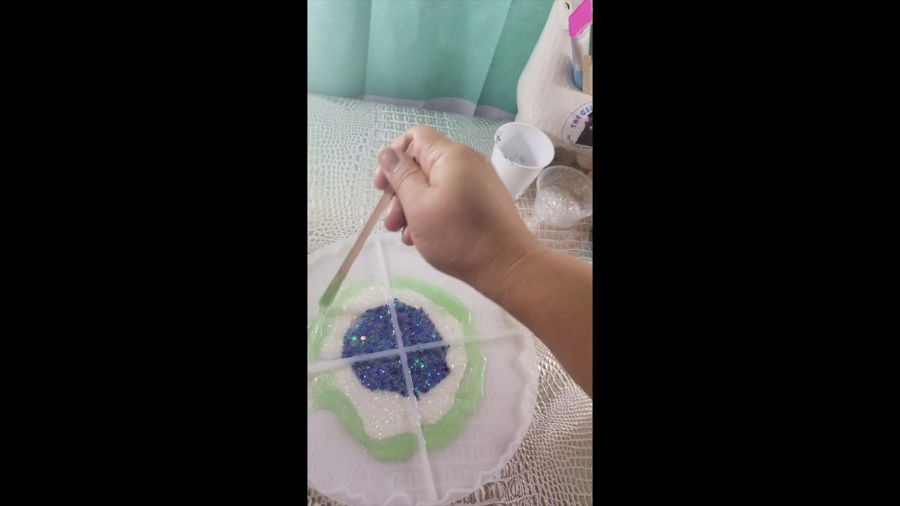 Emerald Coast Geode coaster tutorial - YouTube