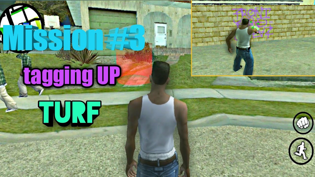 Gta San Andreas | Mission #3 tagging UP tURF | Rdx Gaming | - YouTube