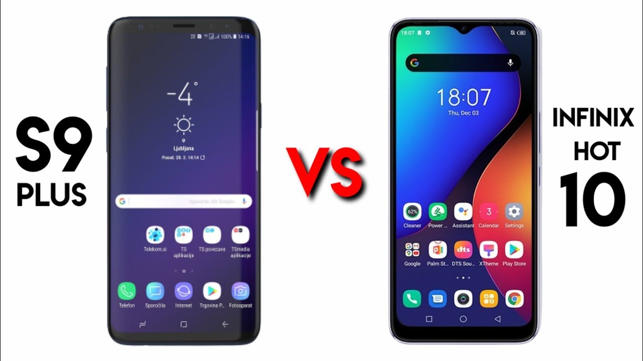 Samsung Galaxy S9 Plus vs Infinix Hot 10 Speed Test - YouTube