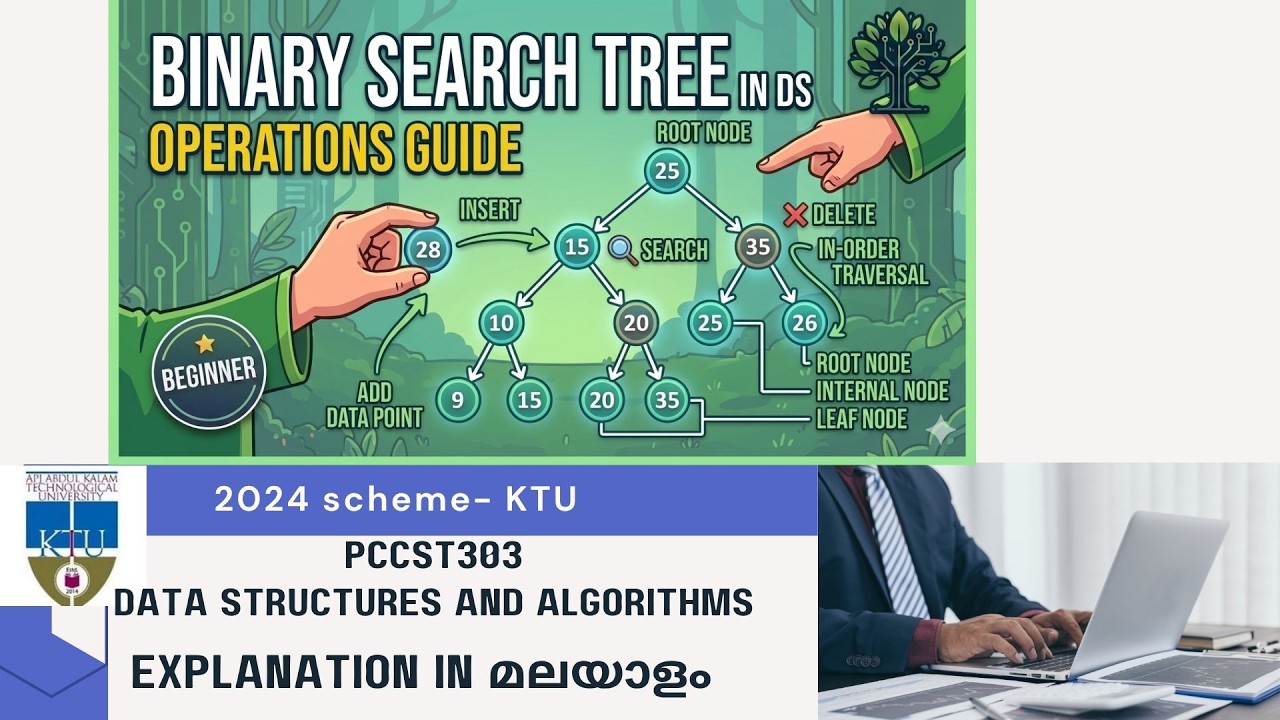 Binary search Tree Operations-Module 3_Part6(PCCST303)DSA - YouTube