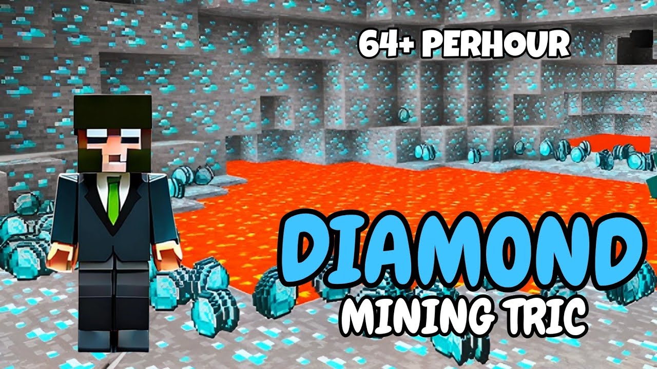 || Minecraft diamond mining tricks ||😱🔥 #minecraft - YouTube