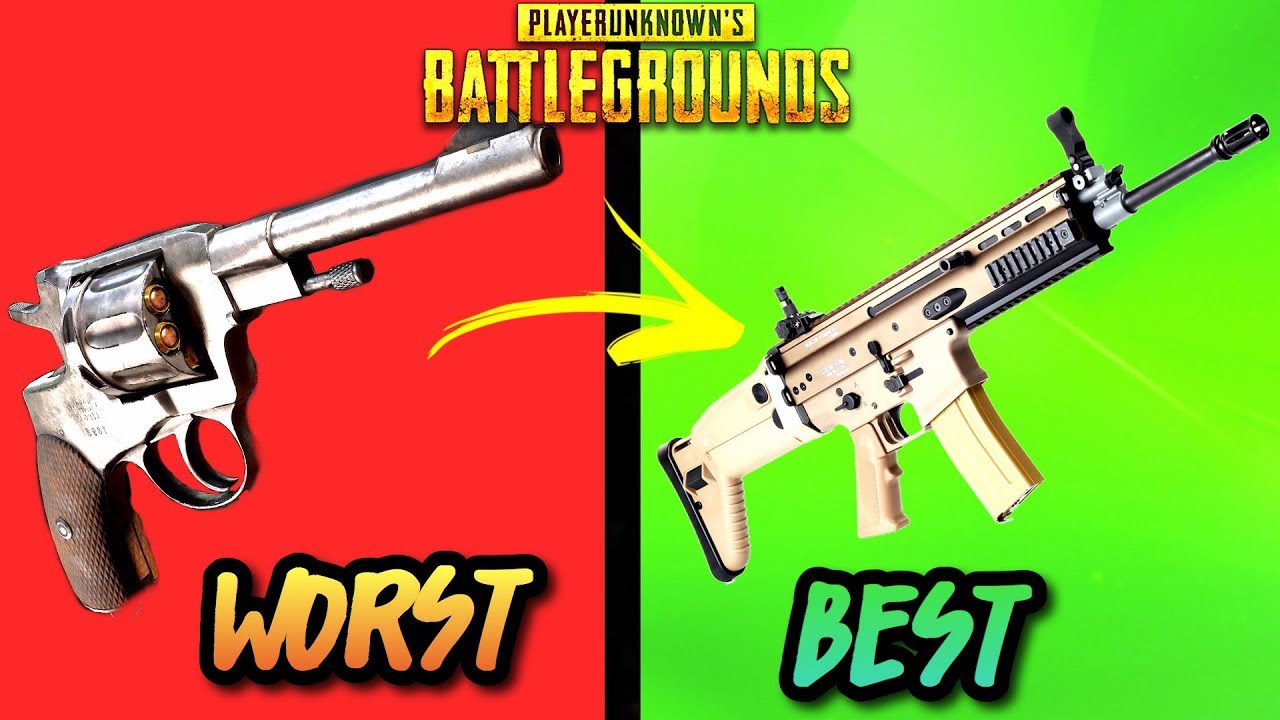 EVERY GUN IN PUBG RANKED WORST TO BEST! (UPDATED 2018 ...