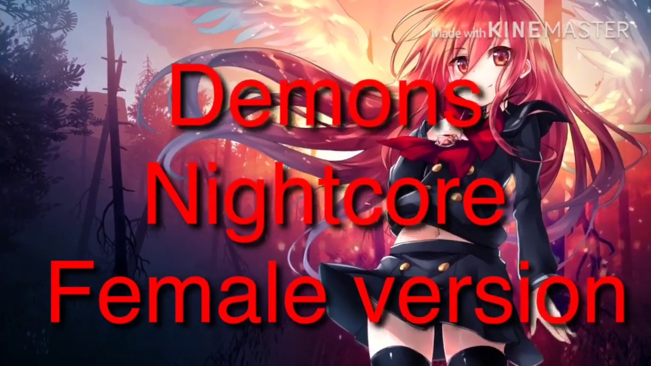 Demons female version - Nightcore - ♡♡♡ - YouTube