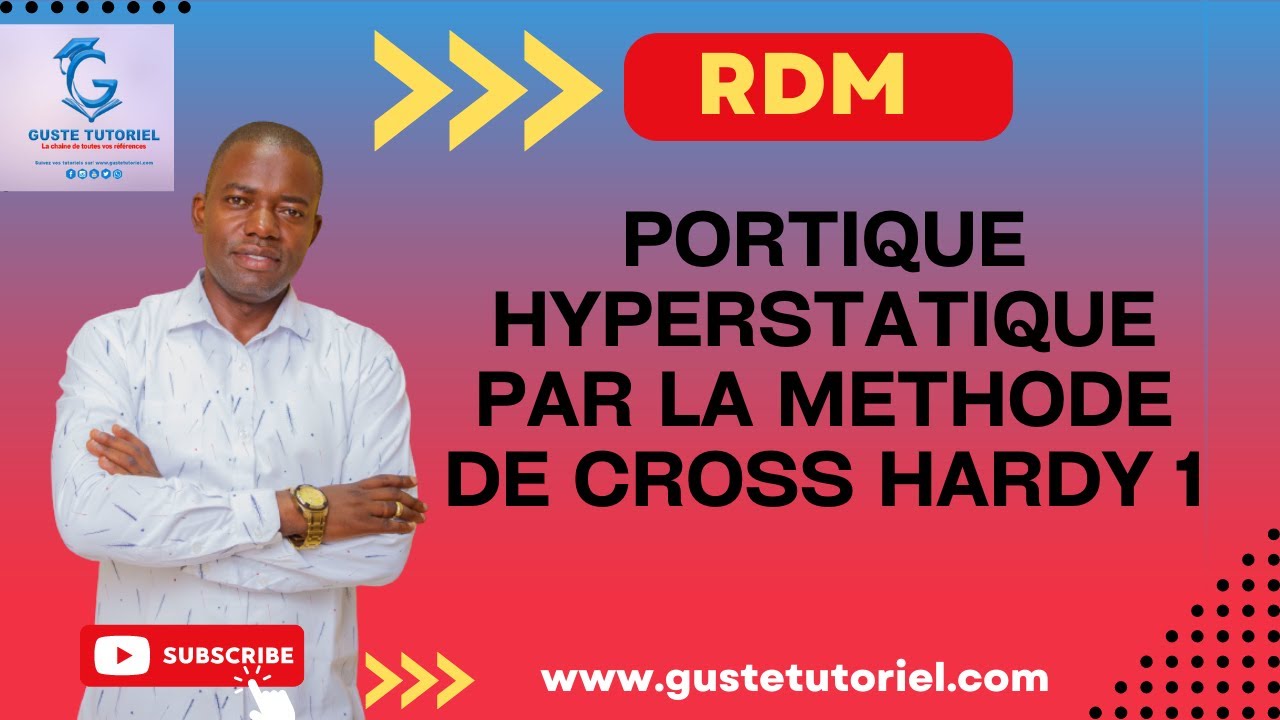 Portique hyperstatique par la méthode de CROSS HARDY (1ere vidéo) - YouTube