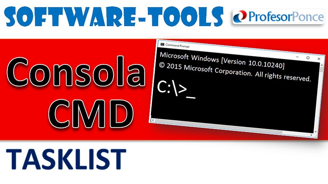 Consola CMD: comando TASKLIST - YouTube