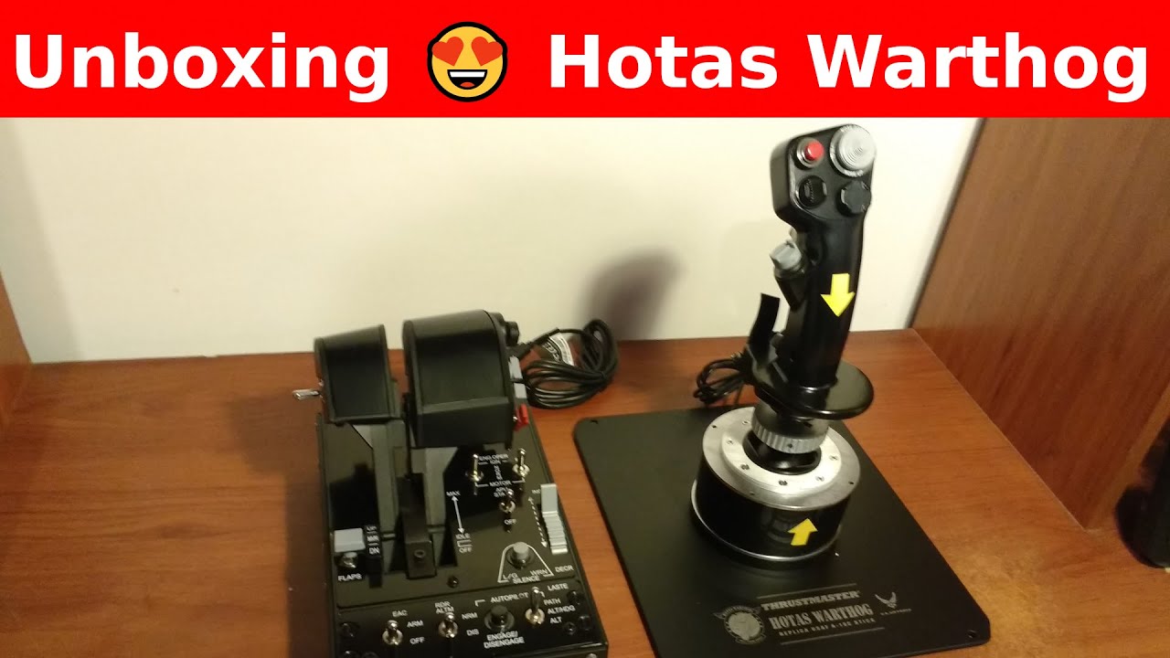 Unboxing 😍 Thrustmaster HOTAS Warthog 😱 - YouTube
