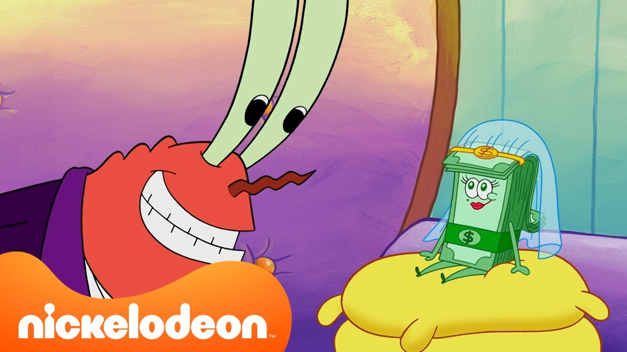 Bob Esponja | Sr. Sirigueijo se Apaixona por Dinheiro 🤑 | Cena Completa ...