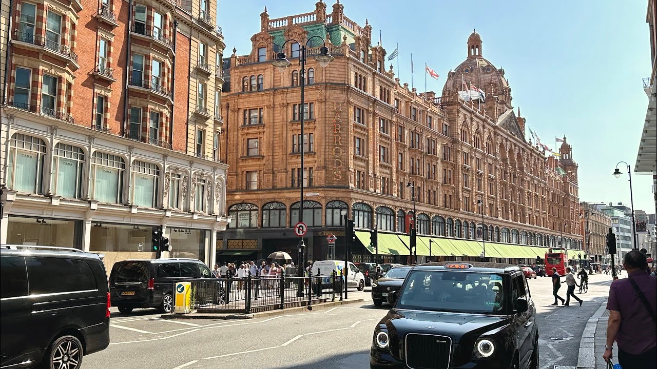 Hyde Park & Knightsbridge Harrods Summer Walking Tour - 2024 4K - YouTube