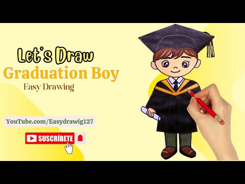 How to draw Graduation Boy 🎓 - YouTube