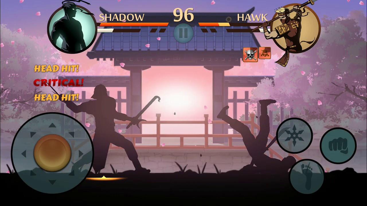 Shadow fight 2 special edition shadow vs Hawk - YouTube