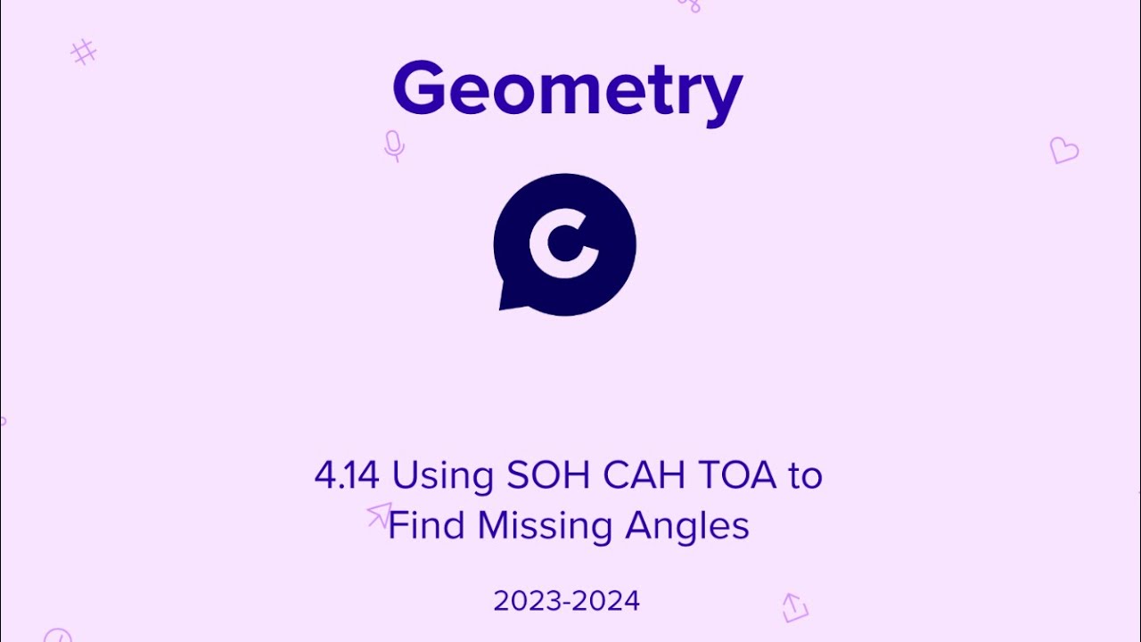Using SOH CAH TOA to Find Missing Angles - YouTube