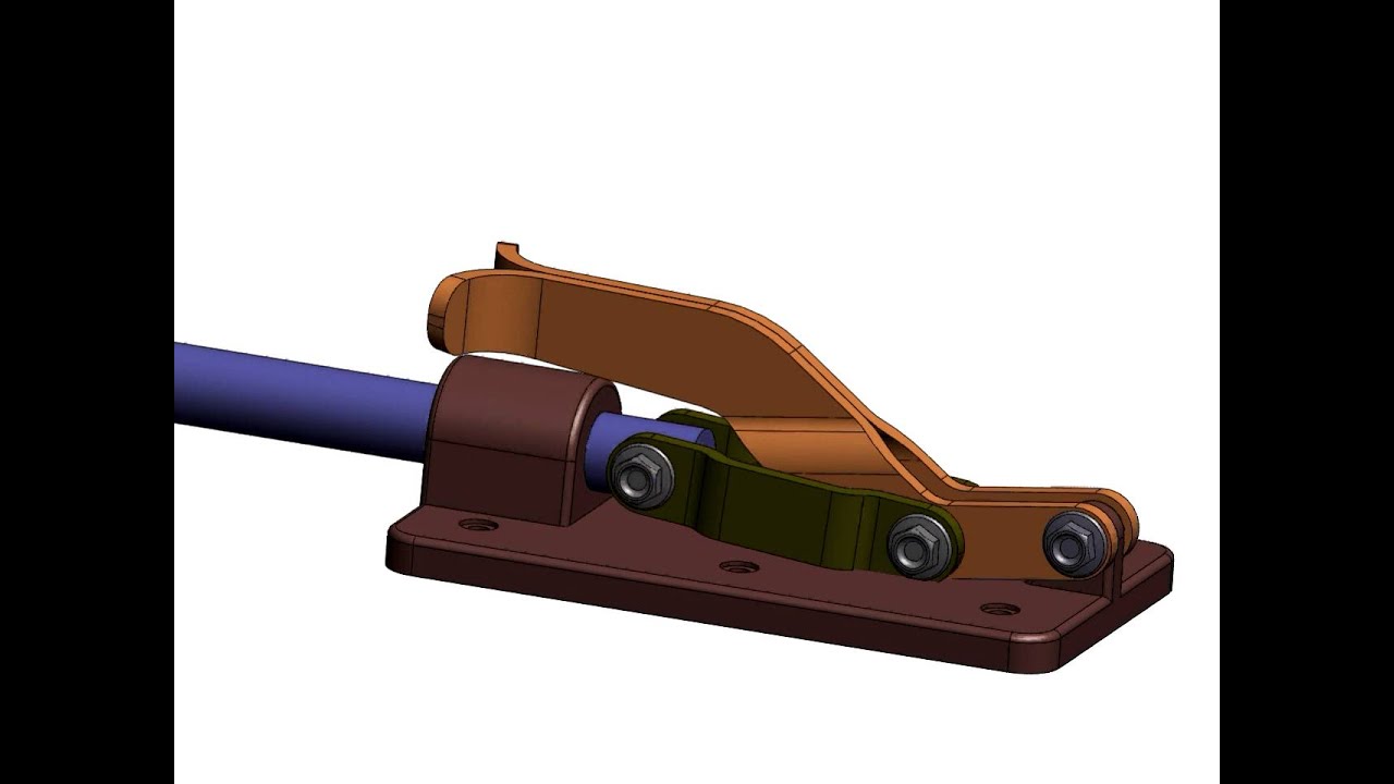 Solidworks clamp anamation - YouTube