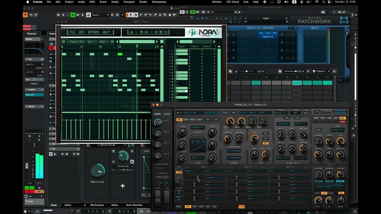 Cubase, ModScripter helloworld, velocity based modulation - YouTube