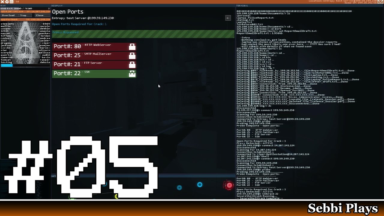Hacknet - #05 - Completing Contracts - YouTube