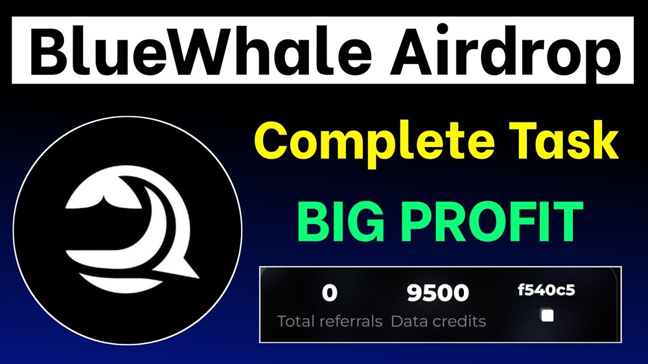 Blue Whale Airdrop Backed By Zerostage | Bluewhale Airdrop Big Profit ...
