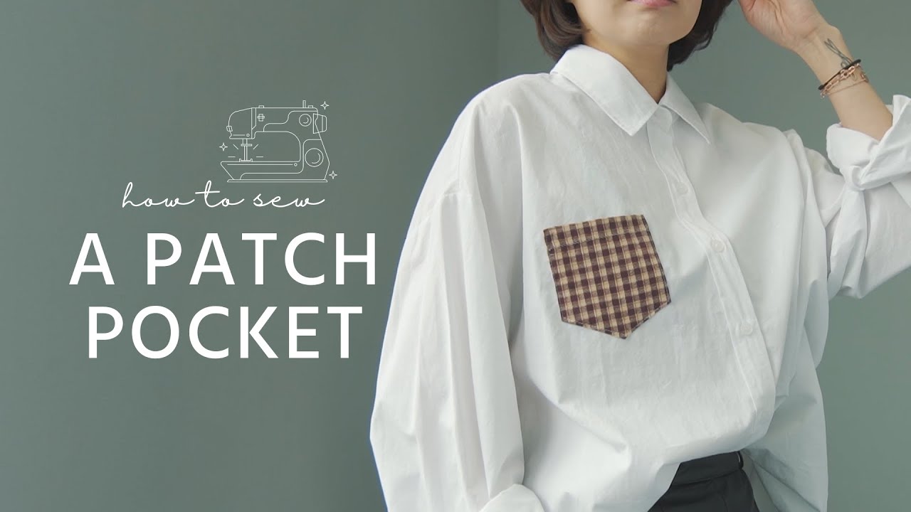 Making a patchwork pocket from fabric scraps | Sewing School with Sara SJ Kim - YouTube