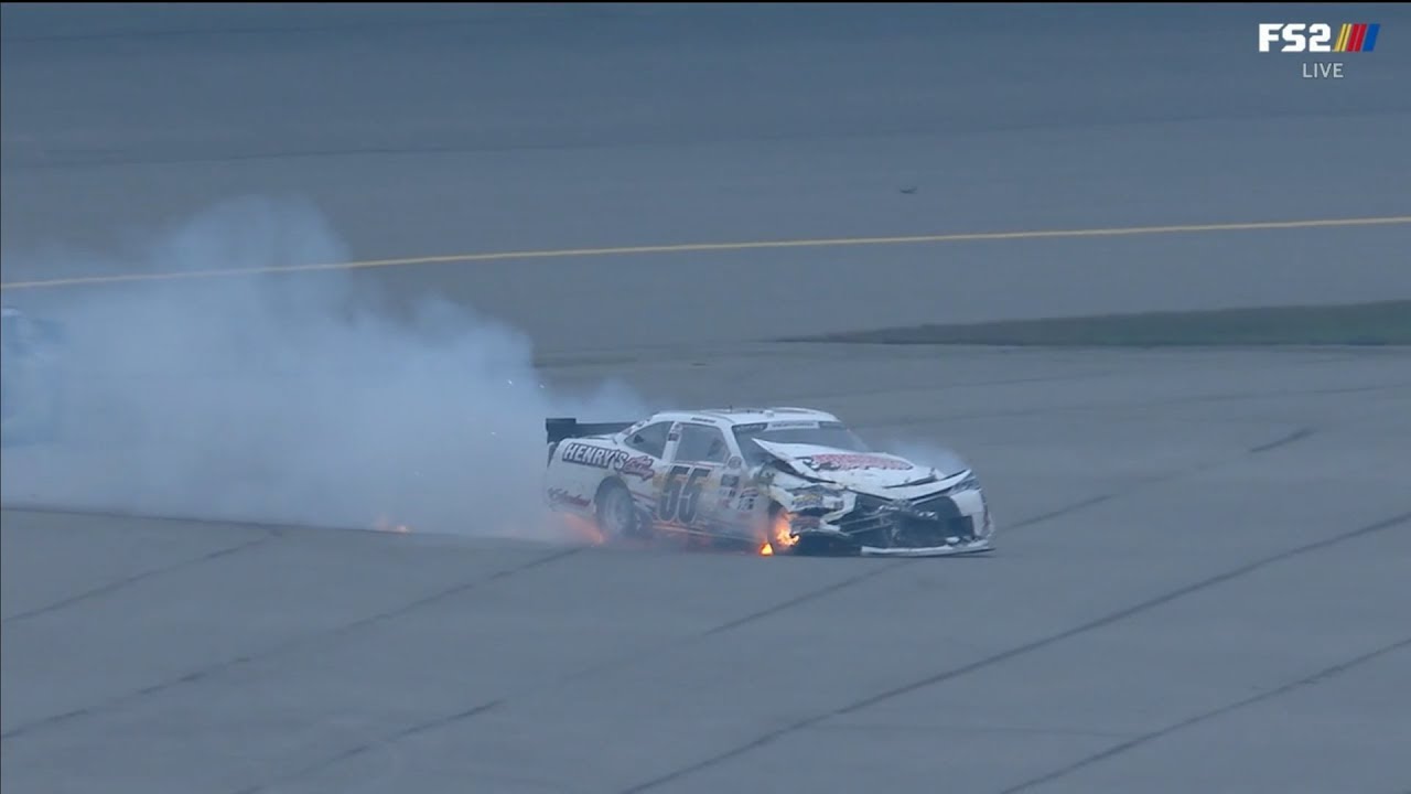NASCAR Crashes From Michigan ( Xfinity , Cup ) and Texas ( Trucks ) 6/8 ...