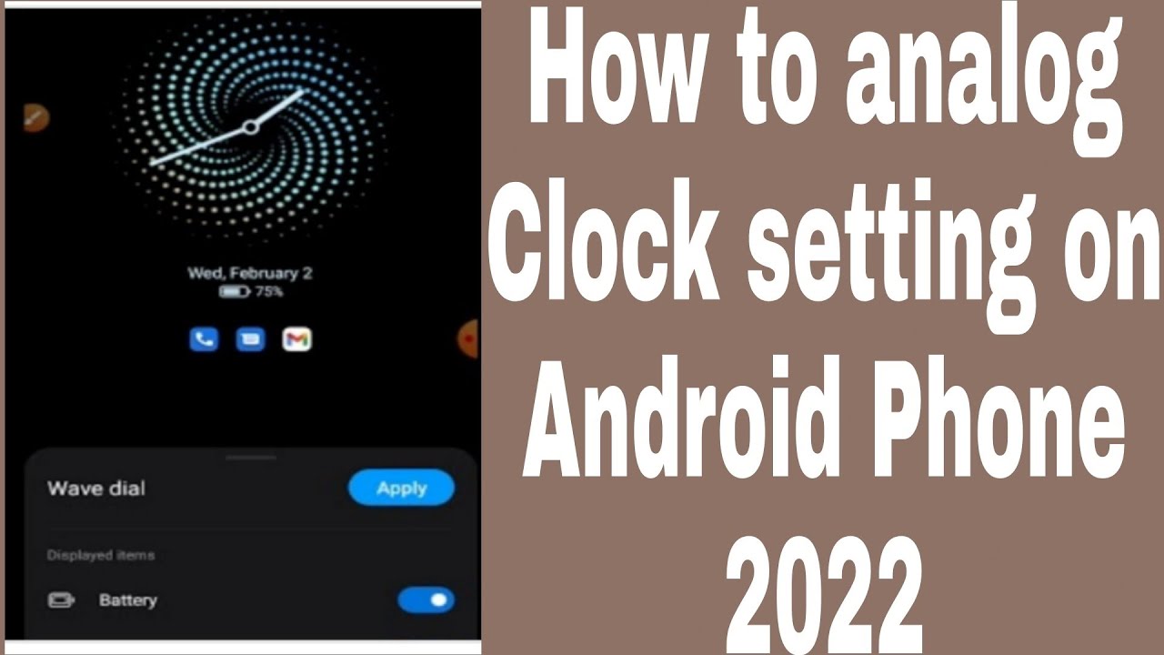 How To Analog Clock Setting On Android Phone 2022 YouTube How To Analog Clock Setting On Android Phone 2022 YouTube