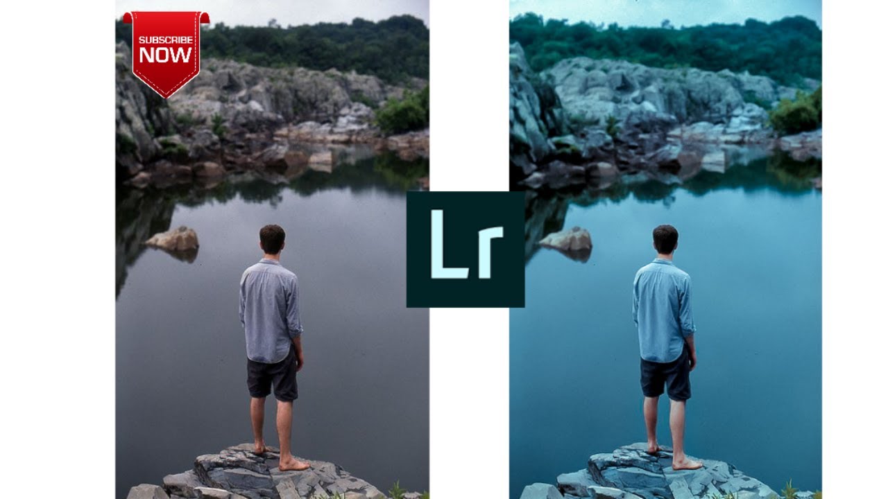 Lightroom moblie Blue water Editing tutorial lightroom blue tone - YouTube