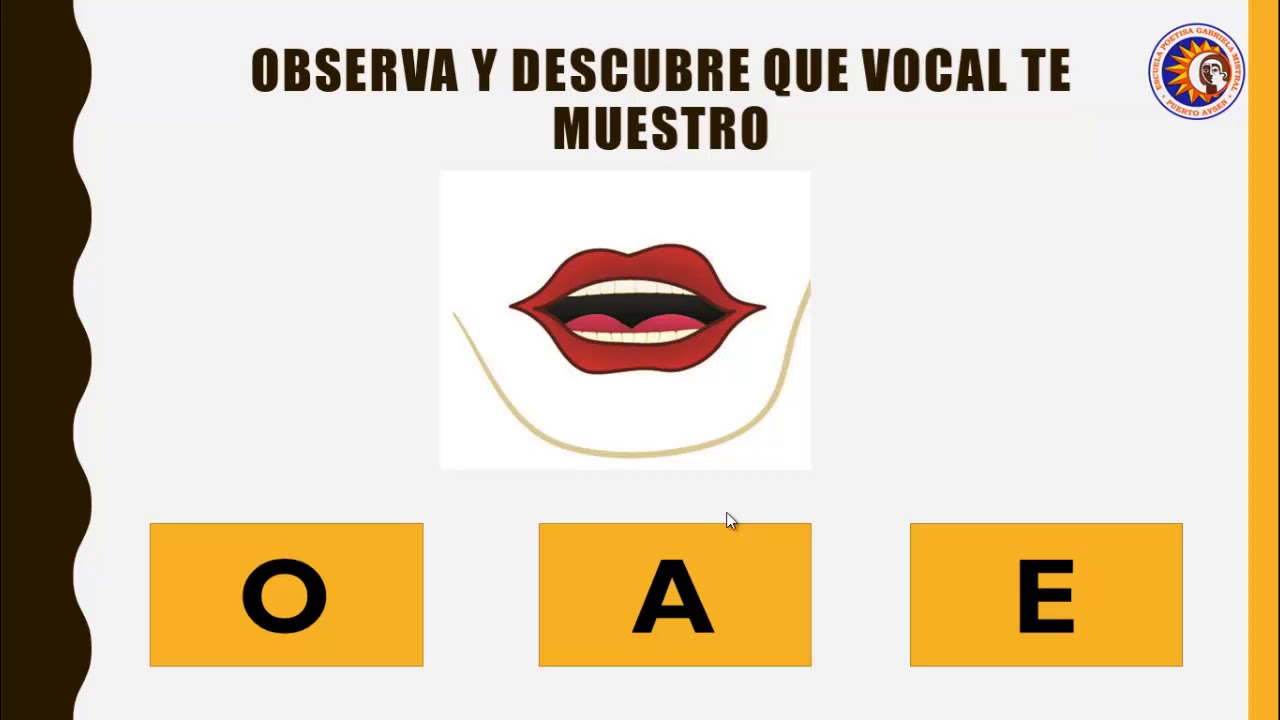 Punto Articulatorio Vocales, Fonoaudióloga 1º Básico - YouTube