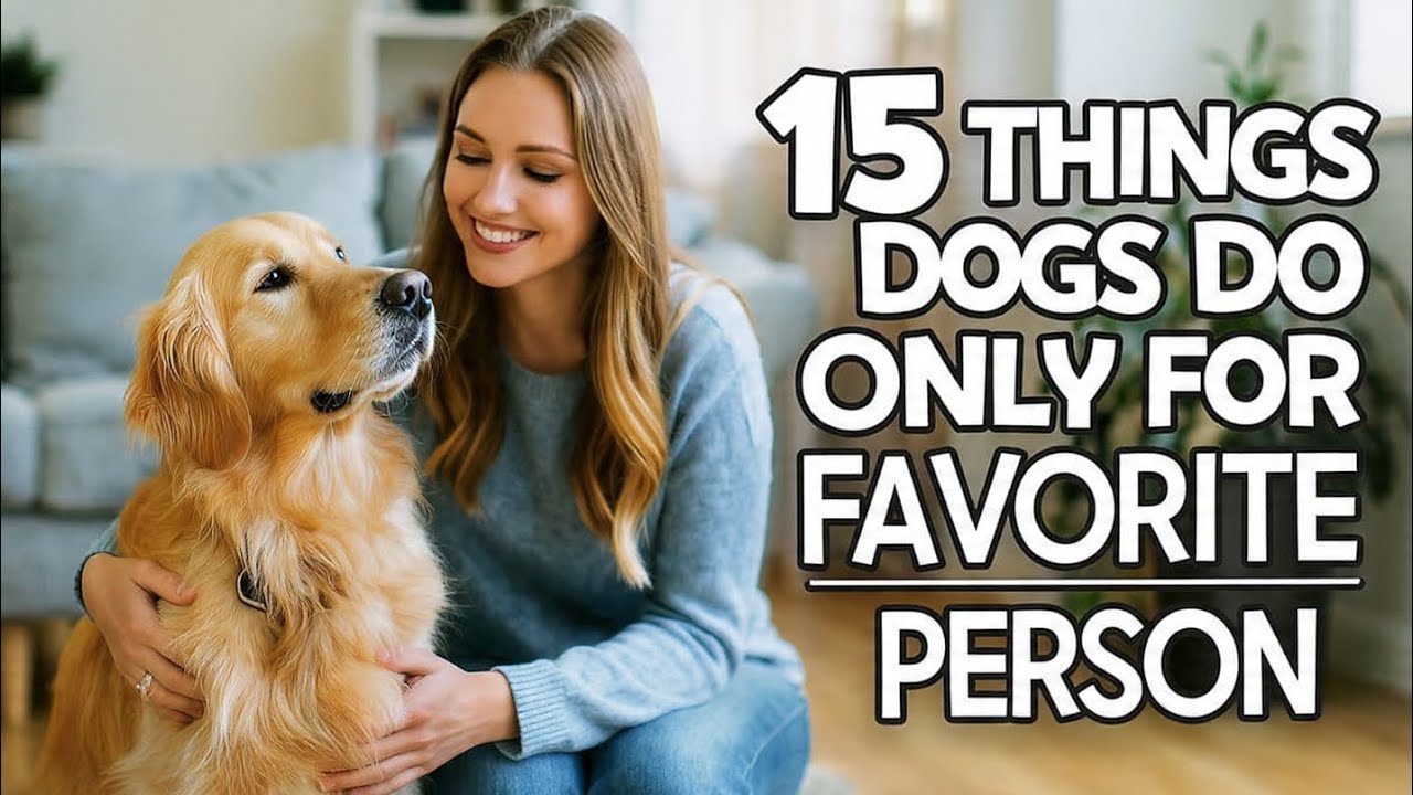 15 Things Dogs Do Only for Their Favorite Person! - YouTube