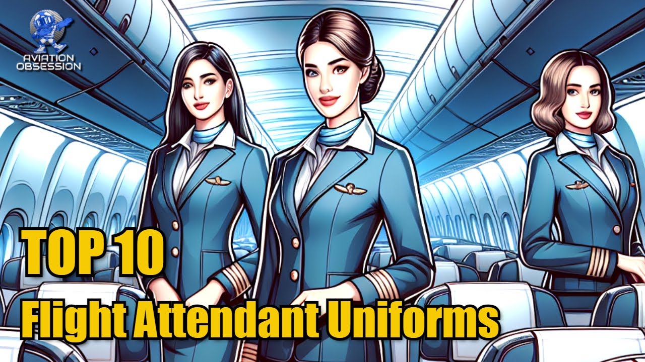 Top 10 Airlines Flight Attendant Uniforms - YouTube