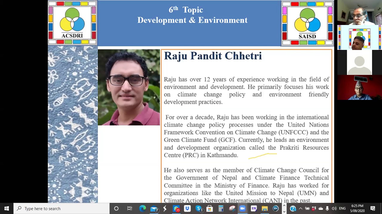 Raju Pandit Chhetri (Climate Change Policy Expert from Nepal) on ...