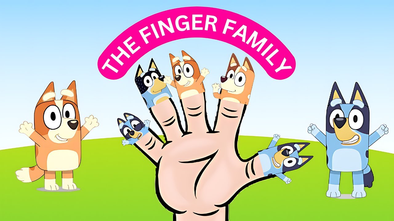 Finger Family Song (Bluey version) | Kids Nursery Rhyme | Kids HD Song ...