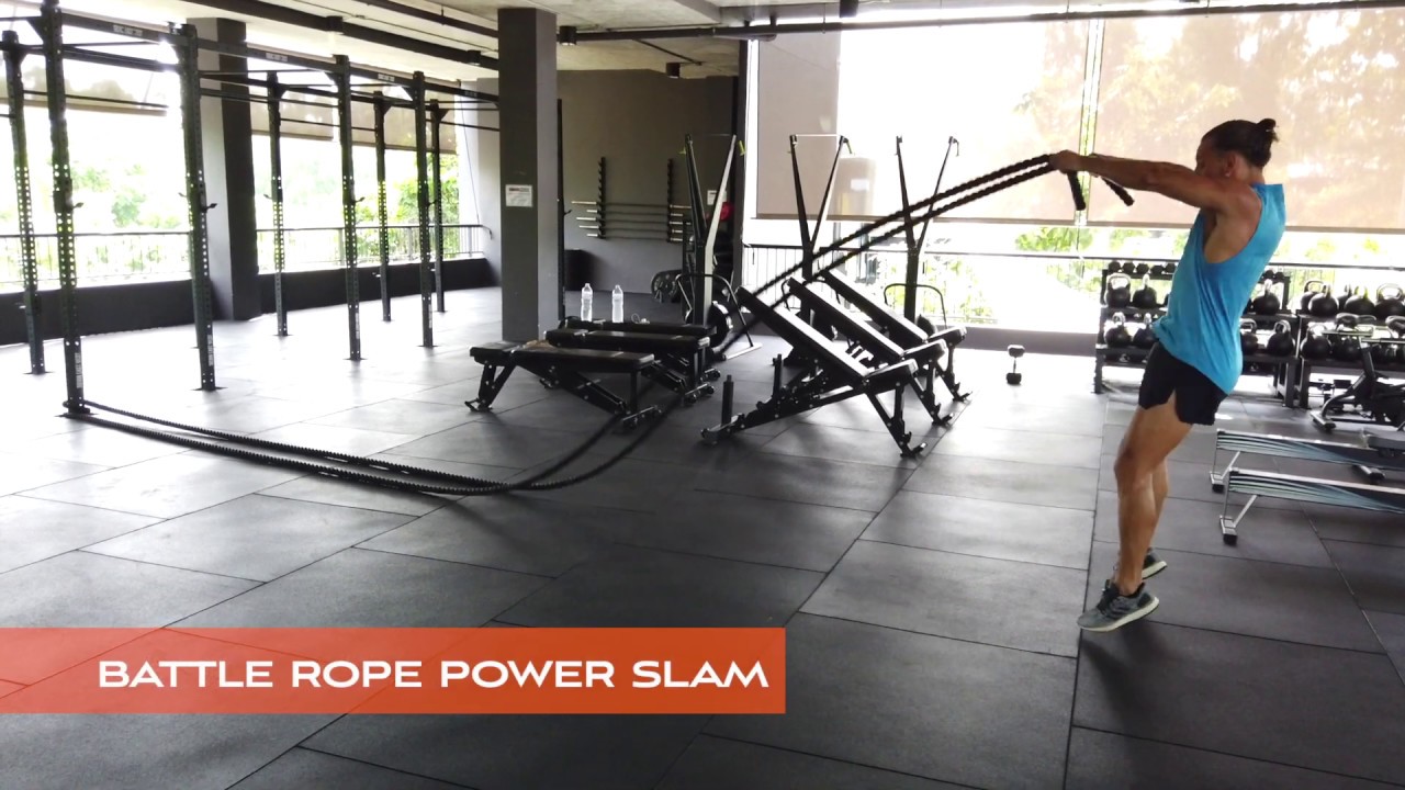 Battle Rope: Power Slam | Power Exercises | Conditioning - YouTube