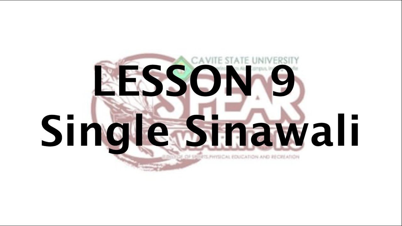 ARNIS LESSON 9 SINGLE SINAWALI - YouTube