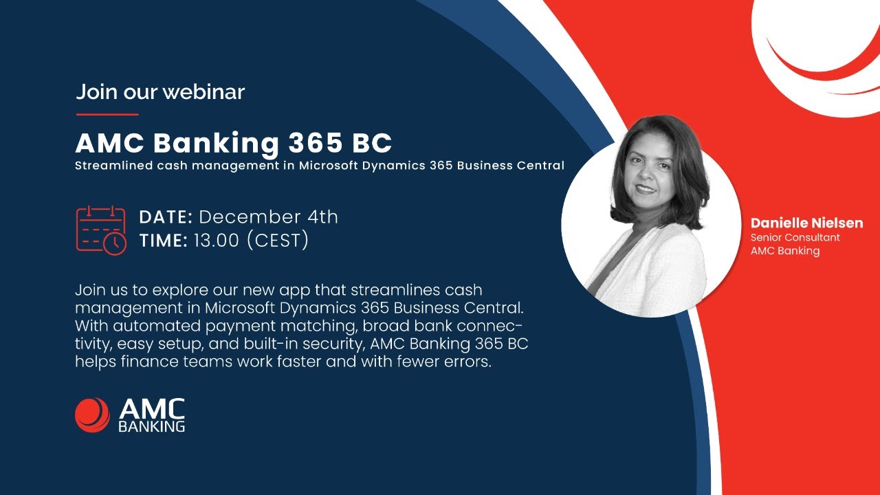 AMC webinar - New AMC Banking app for D365 BC - YouTube