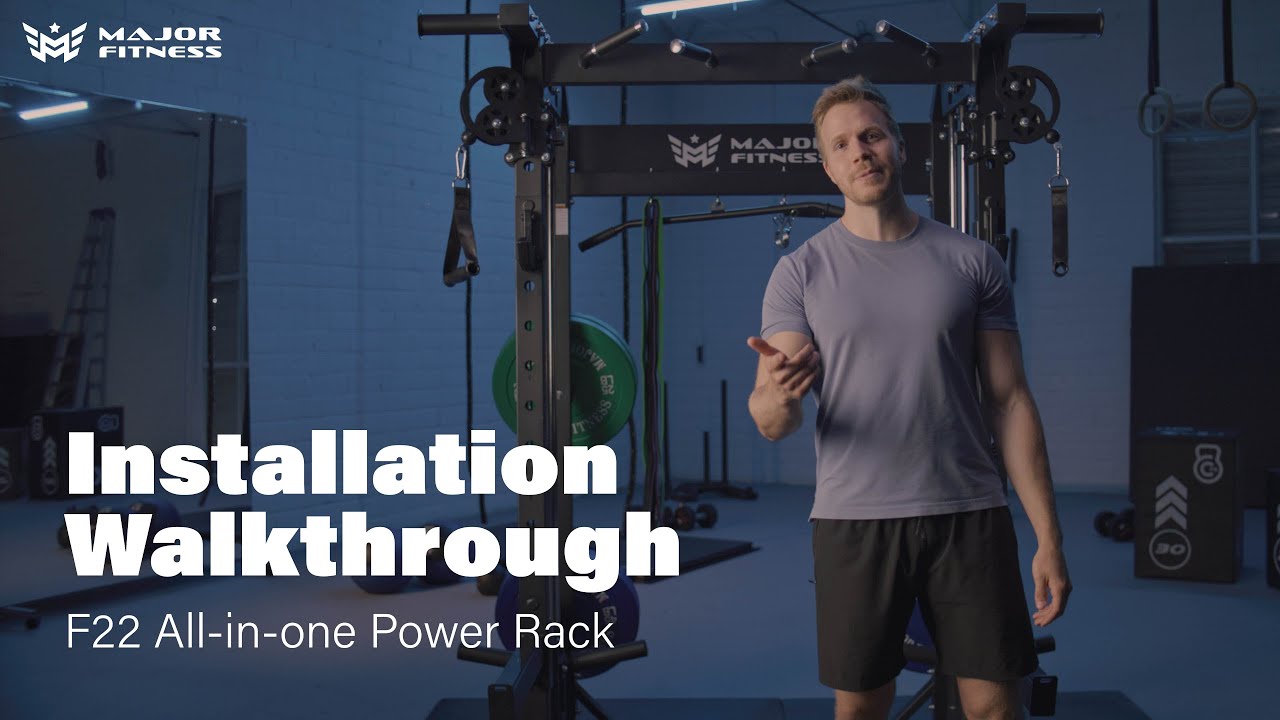 Installation Walkthrough | Major Fitness F22 All-in-One Power Rack ...