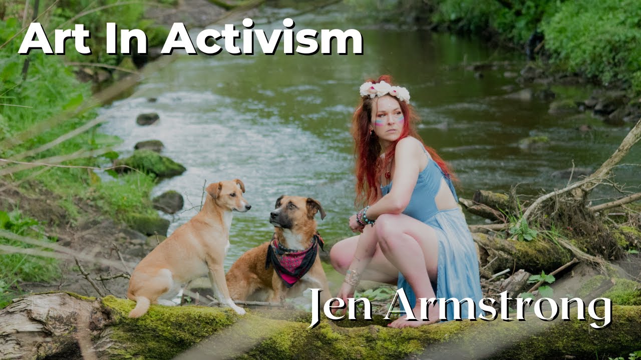Art In Activism with Vegan Queen Jen Armstrong - YouTube
