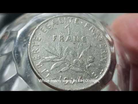 1974 France 1 Franc 🇫🇷 | Semeuse Design #CoinsOfFrance #VintageCoins