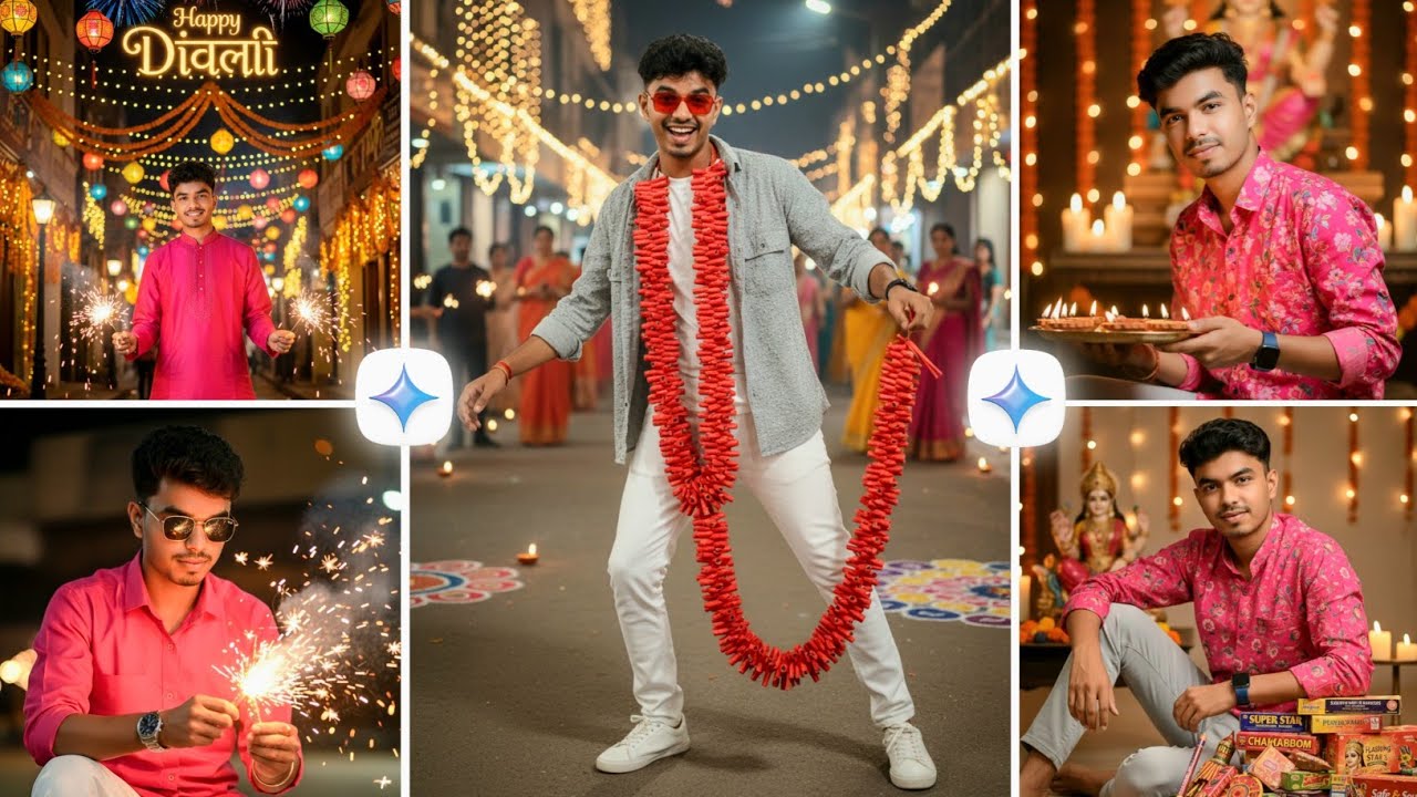 Instagram Trending Diwali Photo Editing Prompt | Diwali Gemini Photo ...