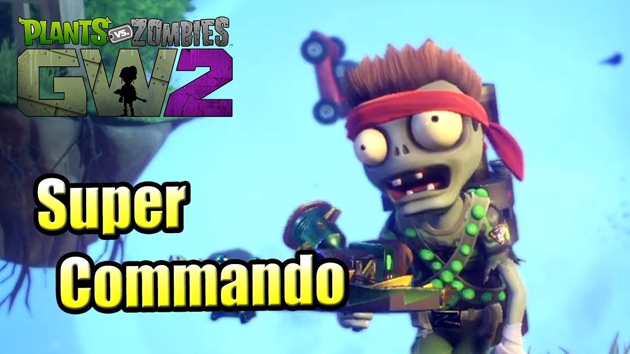 SUPER COMMANDO — Plants vs Zombies Garden Warfare 2 PS4 Gameplay ...