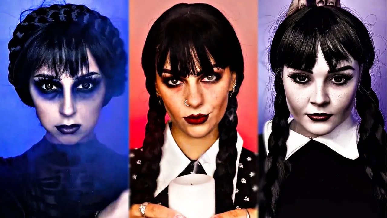 Wednesday Addams Cosplay | Tik Tok Makeup Compilation - YouTube
